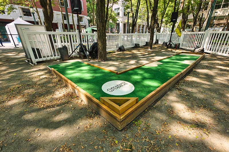 Custom 7-Hole Mini Golf Course at Brookfield Commons NYC with Wow Mini ...